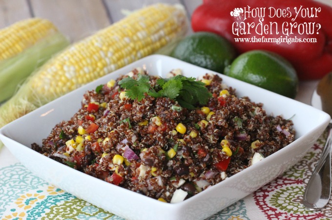Peruvian Quinoa Salad with Queso Fresco - www.thefarmgirlgabs.com