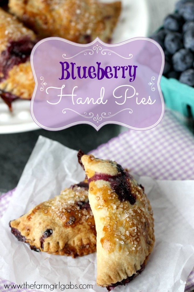 Blueberry Hand Pies | www.thefarmgirlgabs.com