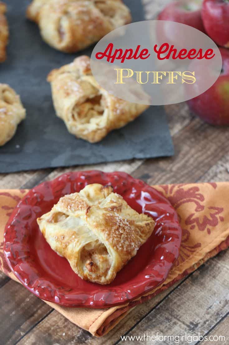 Apple Cheese Puffs | www.thefarmgirlgabs.com