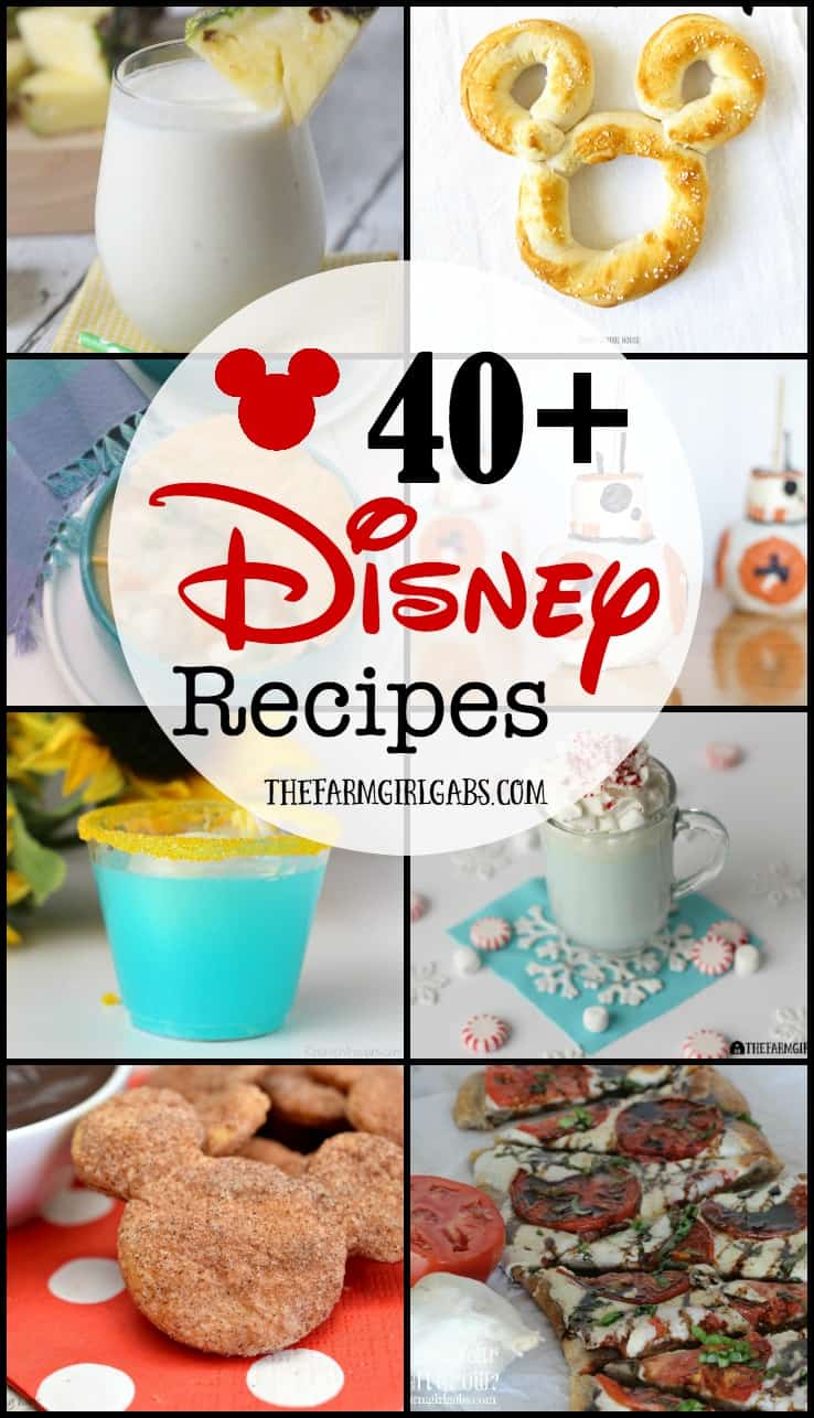 40+ Disney Recipes To Make Your Day A Little More Magical! - The Farm ...