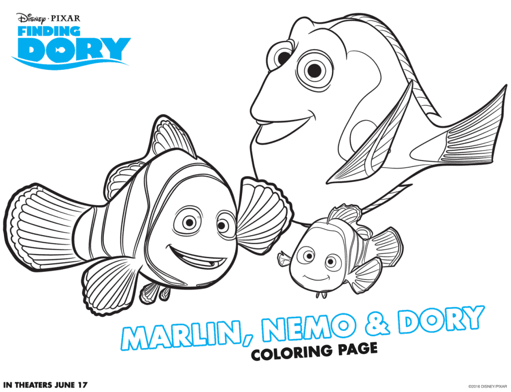 Finding Dory Coloring And Activity Sheets - The Farm Girl Gabs®