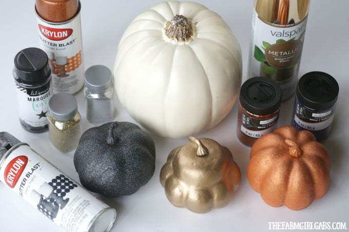 DIY Glitter Glam Pumpkins - The Farm Girl Gabs®