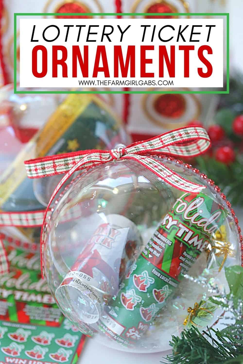 Lottery Ticket Christmas Ornaments - The Farm Girl Gabs®