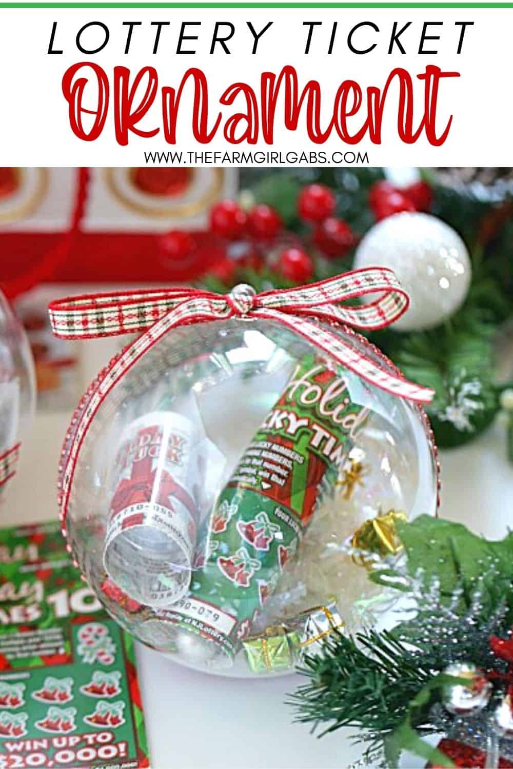Lottery Ticket Christmas Ornaments - The Farm Girl Gabs®