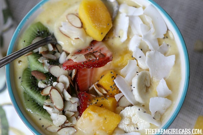 Tropical Smoothie Bowl - The Farm Girl Gabs®