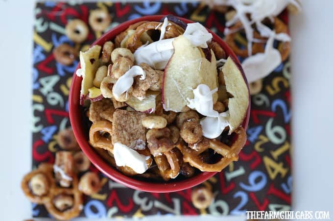 Honey Nut Cheerios™ Apple Pie Snack Mix - The Farm Girl Gabs®