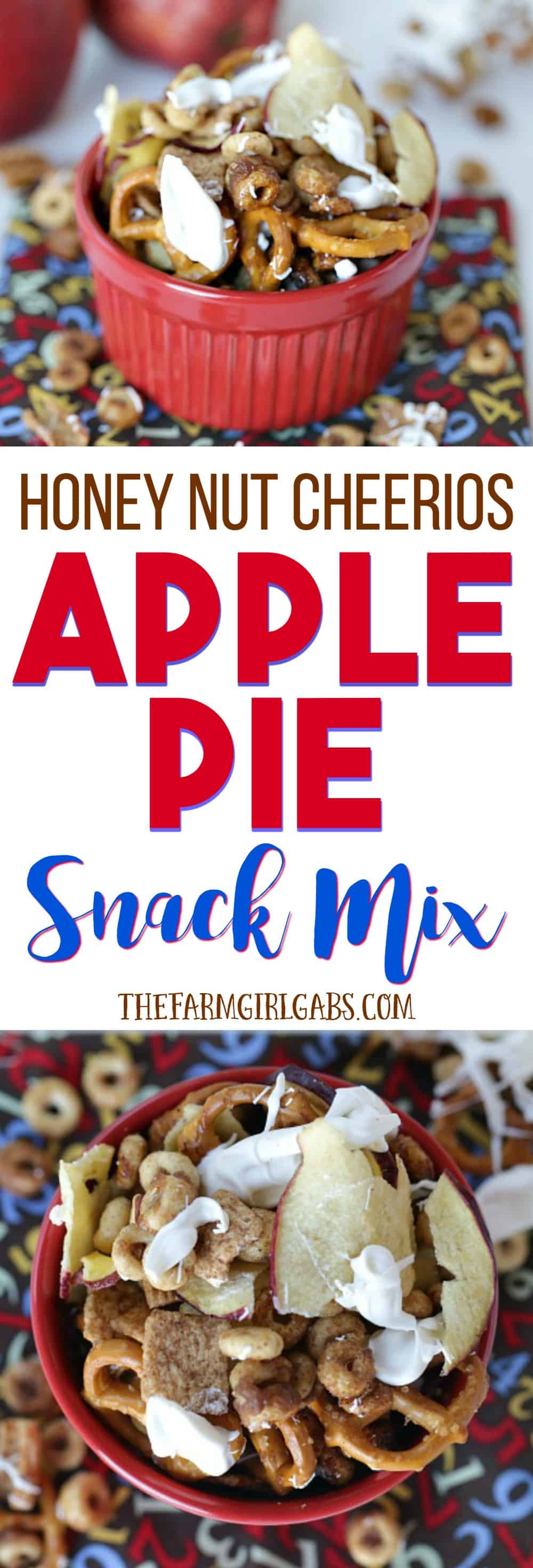 Honey Nut Cheerios™ Apple Pie Snack Mix - The Farm Girl Gabs®