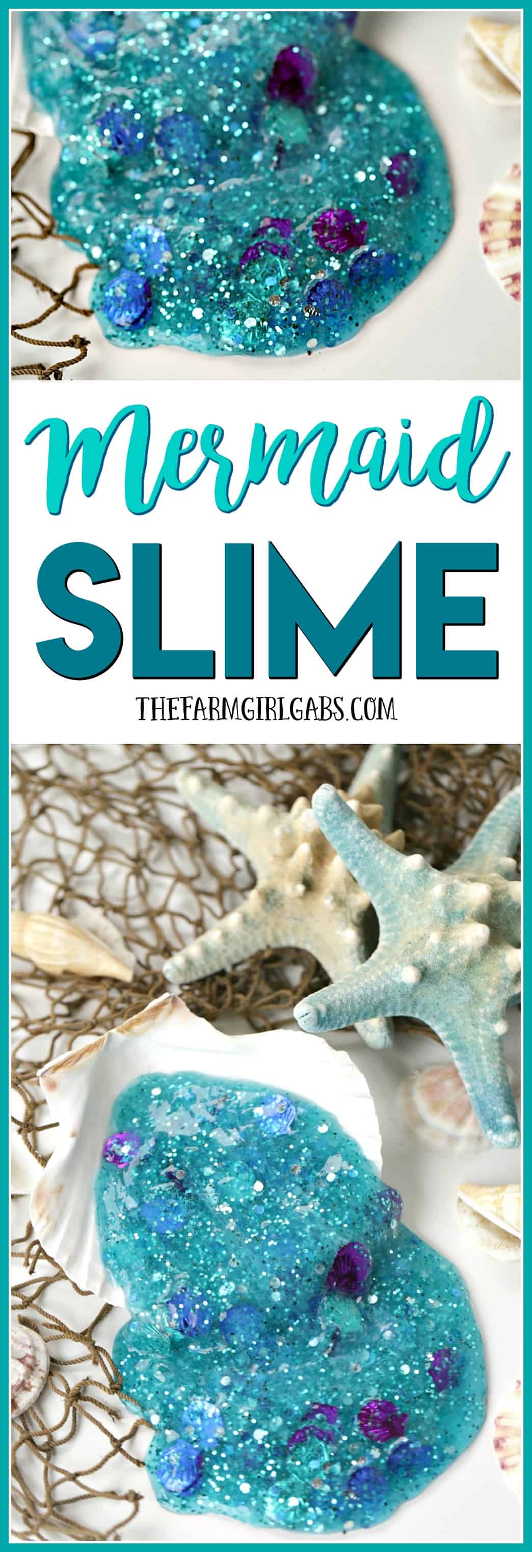 Make Your Own Little Mermaid Slime - The Farm Girl Gabs®