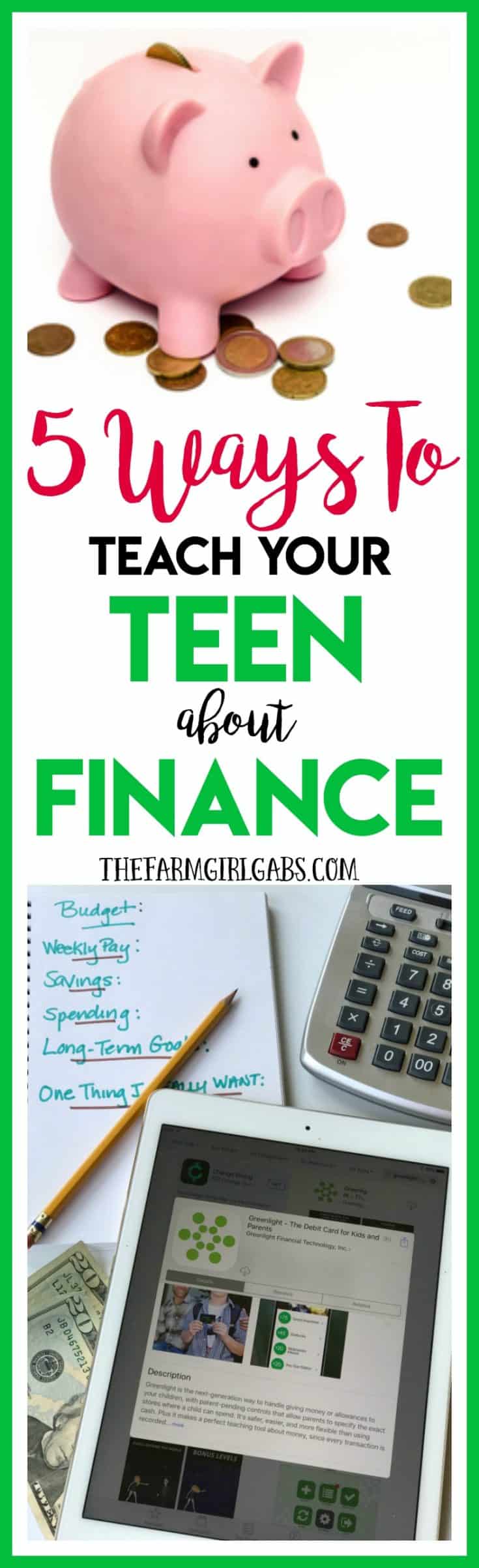 5 Ways To Teach Your Teen About Personal Finance - The Farm Girl Gabs®