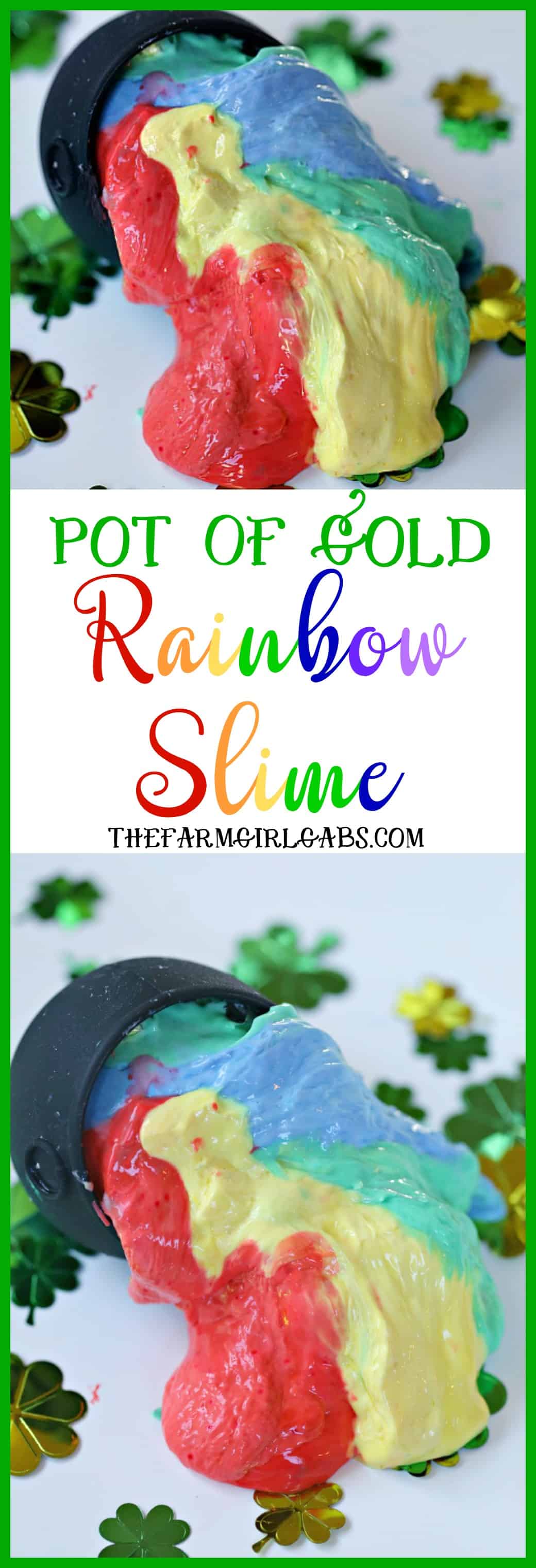 Pot Of Gold Rainbow Slime - The Farm Girl Gabs®