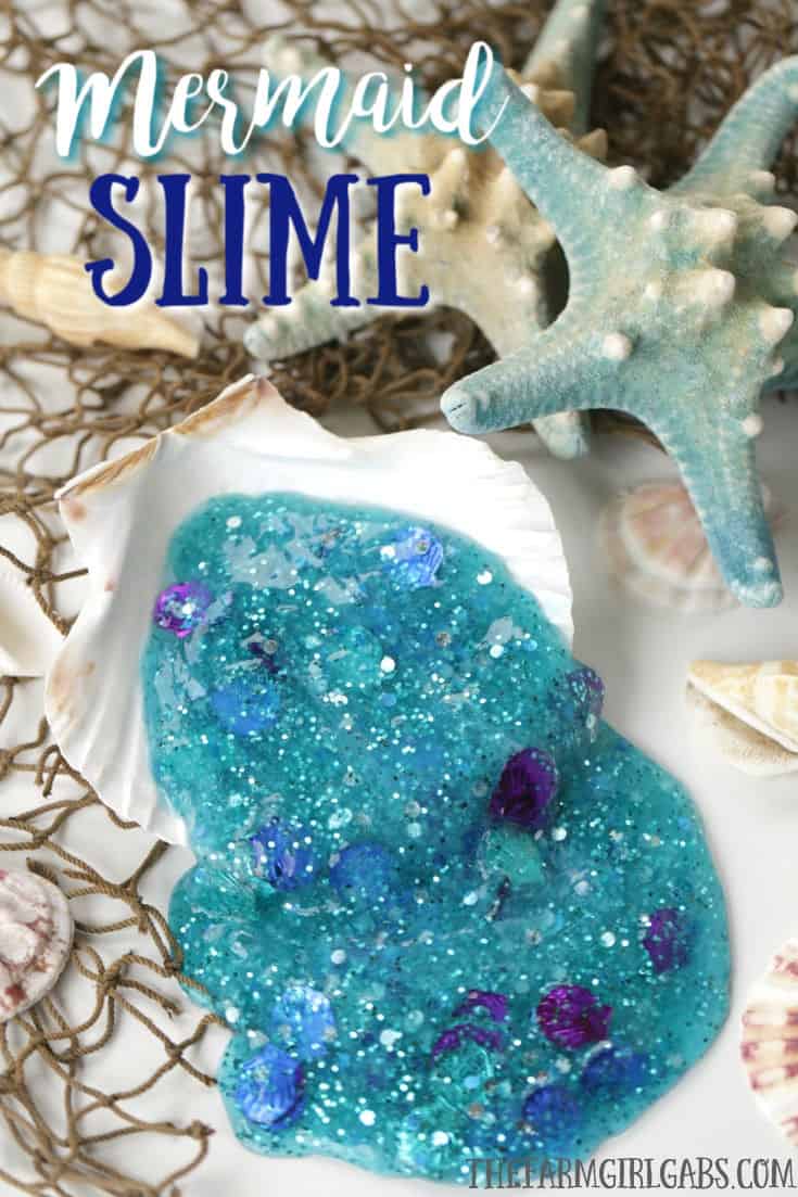 Make Your Own Little Mermaid Slime - The Farm Girl Gabs®