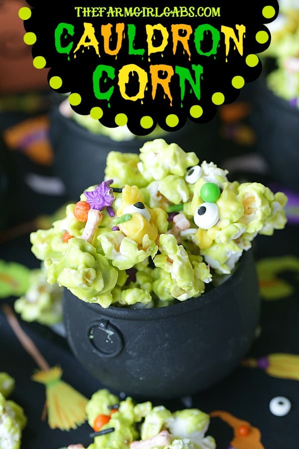 Halloween Cauldron Corn - The Farm Girl Gabs®