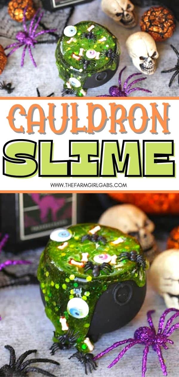 Halloween Cauldron Slime - The Farm Girl Gabs®