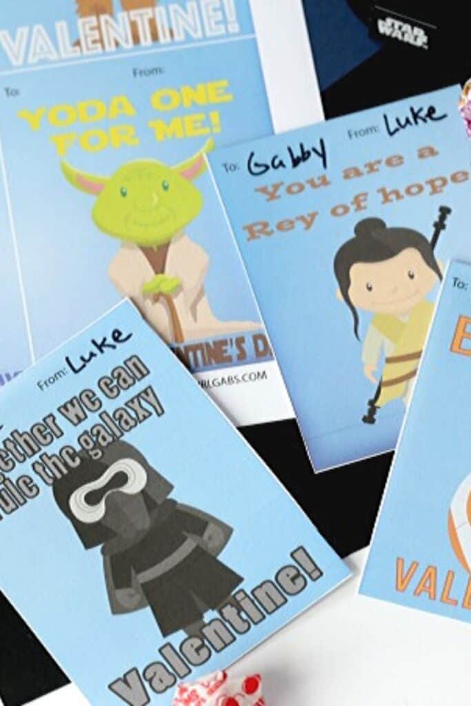 Printable Star Wars Classroom Valentine Cards - The Farm Girl Gabs®