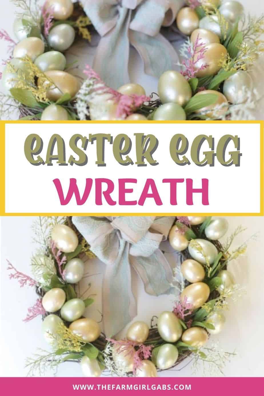 Spring Easter Egg Wreath - The Farm Girl Gabs®