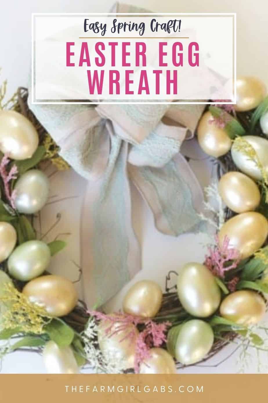 Spring Easter Egg Wreath - The Farm Girl Gabs®
