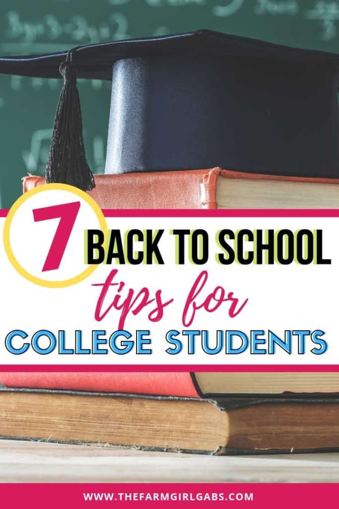 Back to School Tips For College Students - The Farm Girl Gabs®