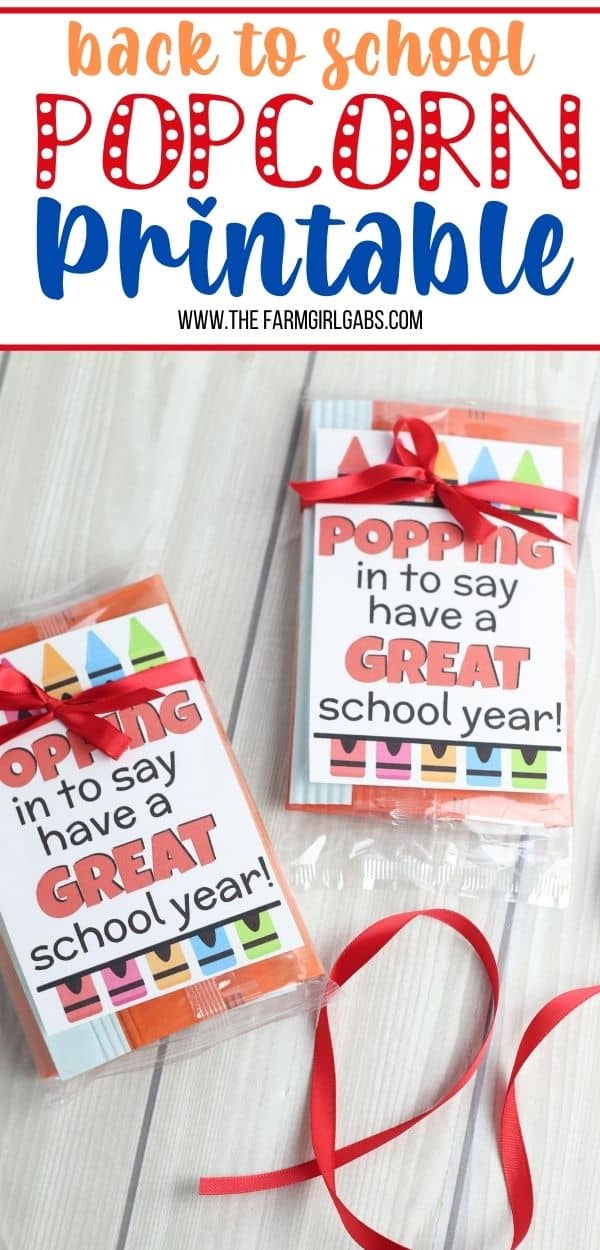 Just Poppin' Back To School Teacher Gift - The Farm Girl Gabs®