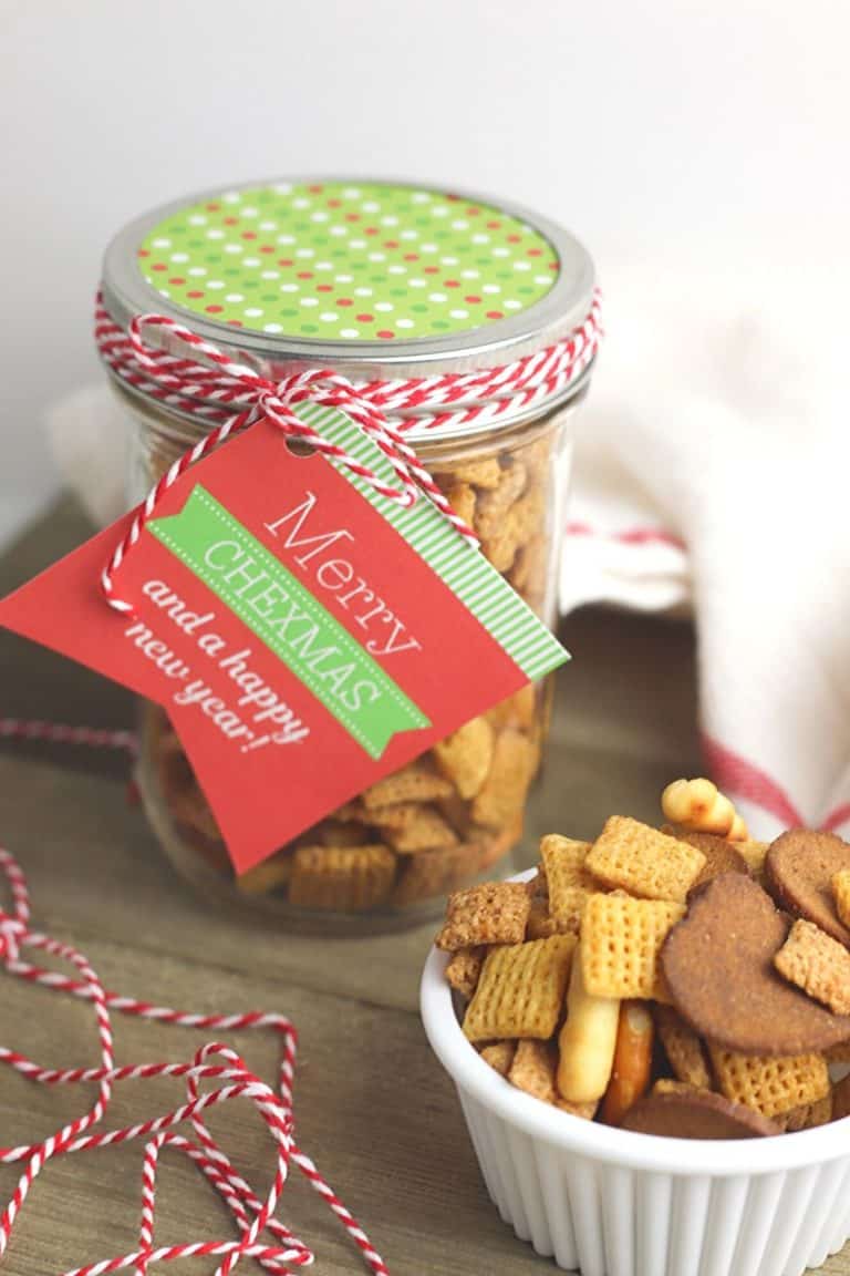 Chex Mix Gift In A Jar - The Farm Girl Gabs®