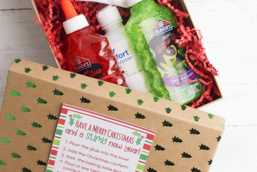 Christmas Slime In A Box Gift Idea - The Farm Girl Gabs®
