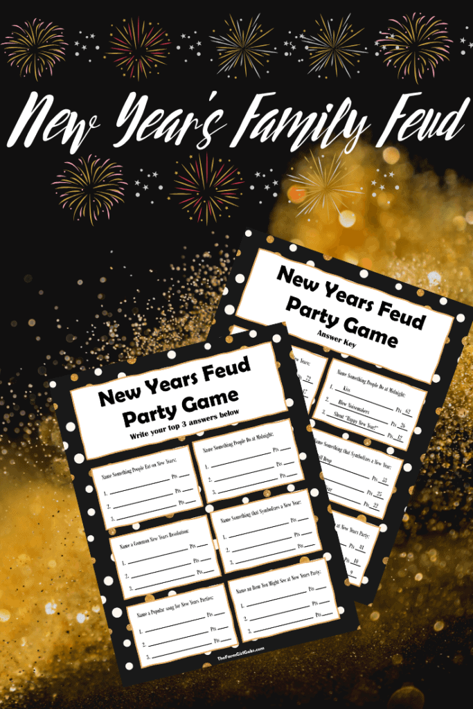 New Year's Family Feud Game - The Farm Girl Gabs®