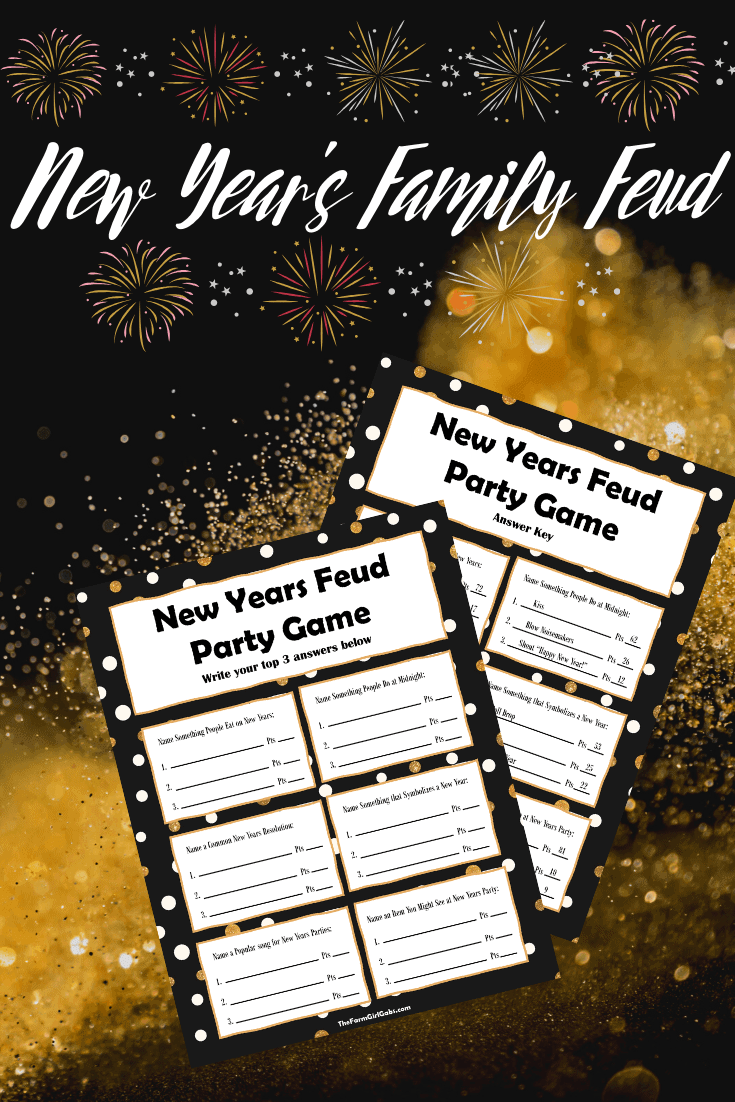New Year's Family Feud Game - The Farm Girl Gabs®