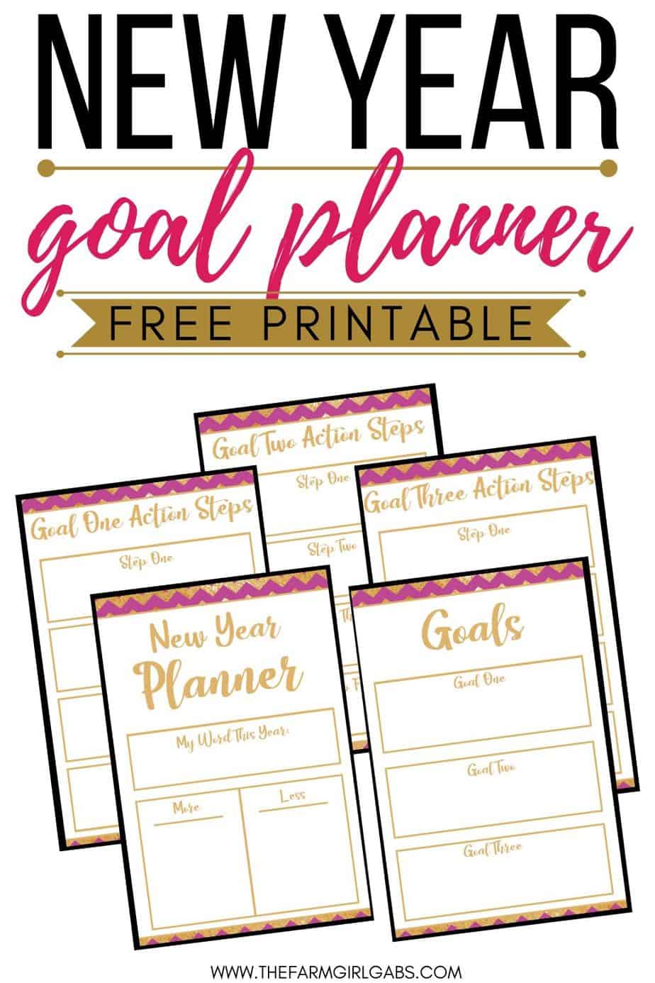 New Year Goal Planner {Free Printable} - The Farm Girl Gabs®