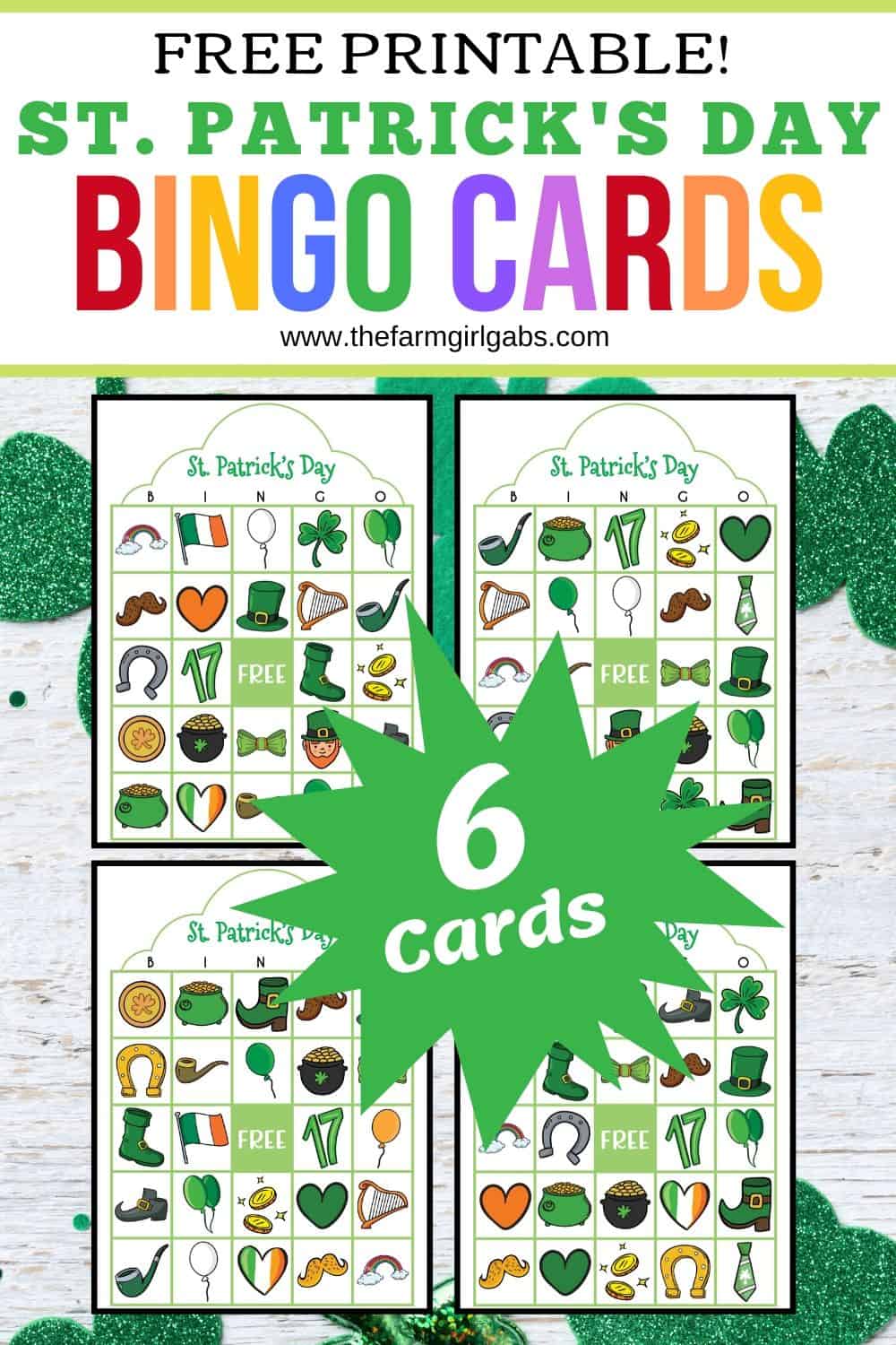 Free Printable St. Patrick's Day Bingo - The Farm Girl Gabs®