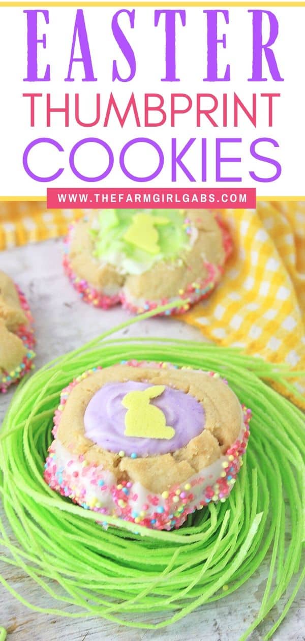 Easter Thumbprint Cookies - The Farm Girl Gabs®