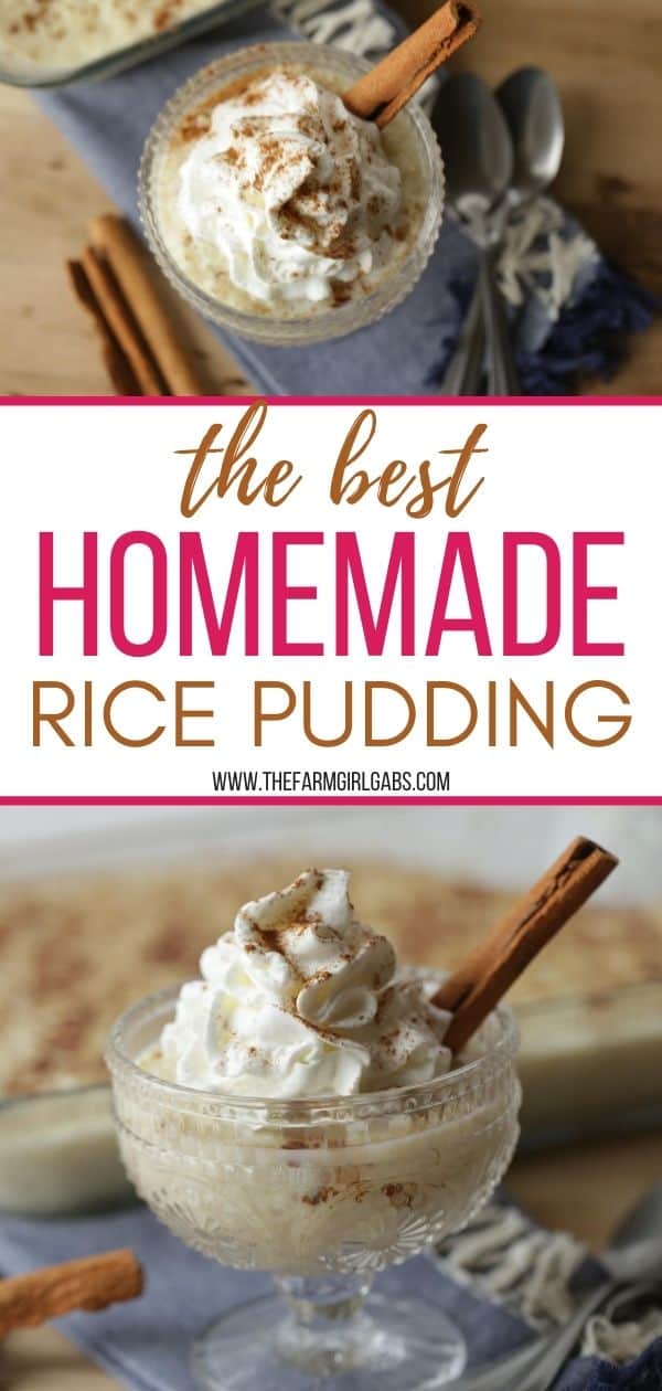 Best Homemade Rice Pudding - The Farm Girl Gabs®