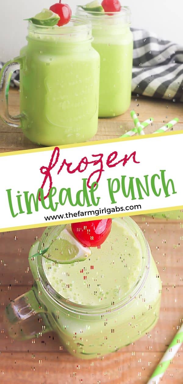 Frozen Limeade Punch - The Farm Girl Gabs®