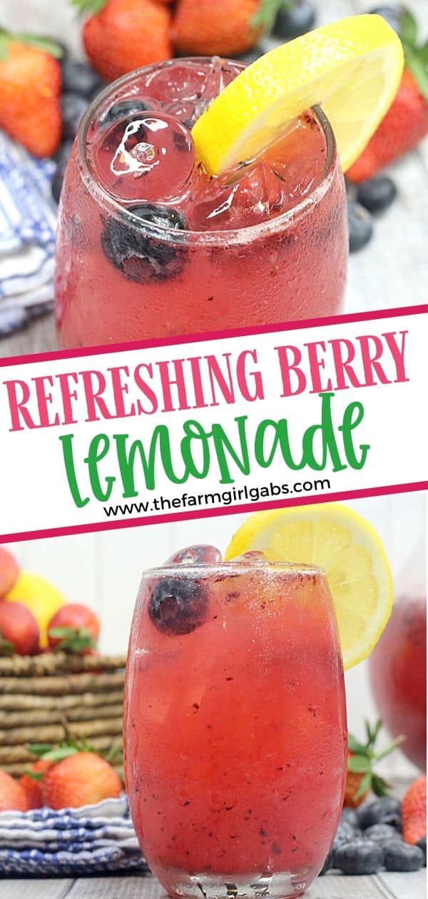 Refreshing Mixed Berry Lemonade - The Farm Girl Gabs®
