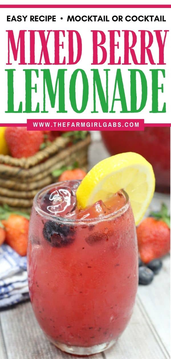 Refreshing Mixed Berry Lemonade - The Farm Girl Gabs®