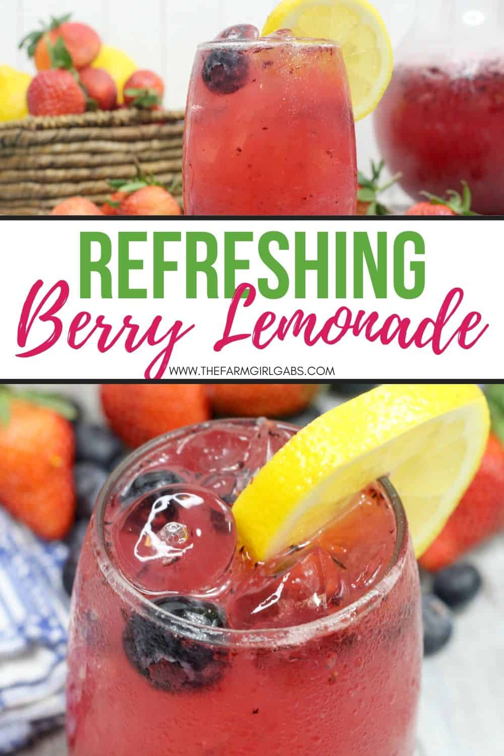 Refreshing Mixed Berry Lemonade - The Farm Girl Gabs®