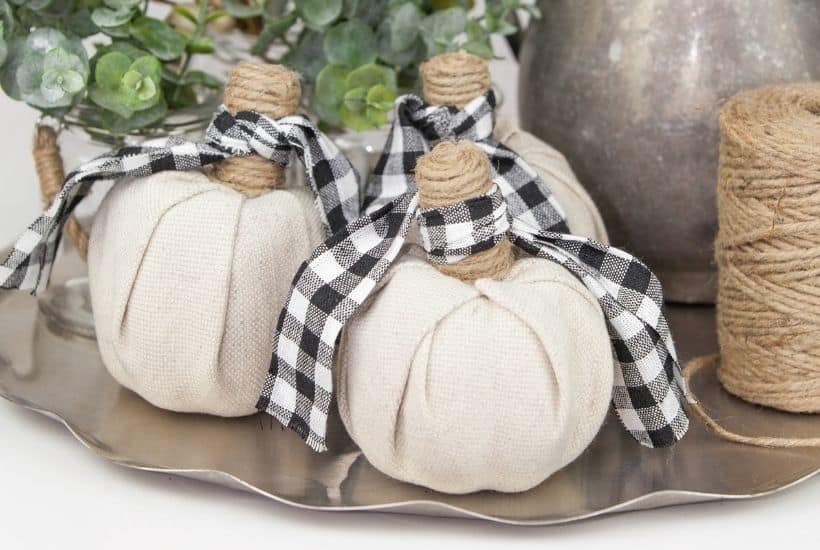 Make Your Own Farmhouse Style Fabric Pumpkins - The Farm Girl Gabs®