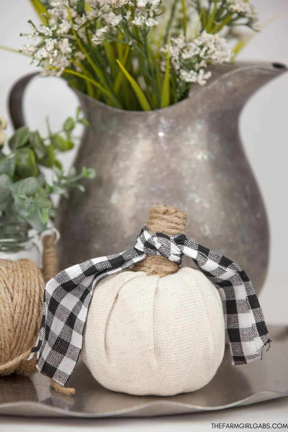 Make Your Own Farmhouse Style Fabric Pumpkins - The Farm Girl Gabs®
