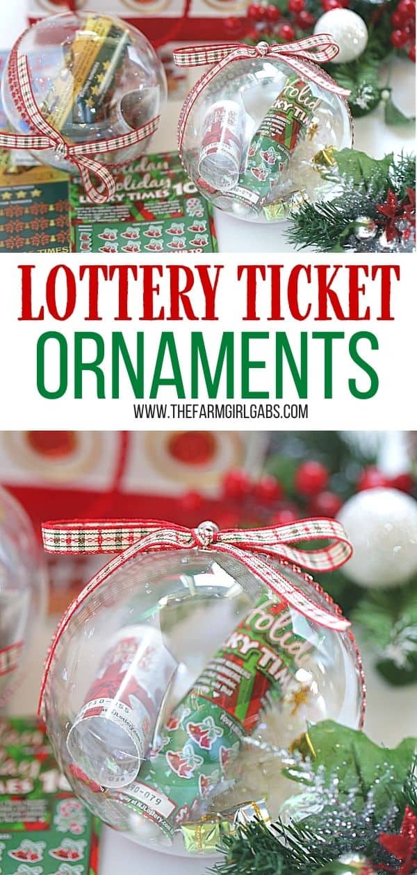 Lottery Ticket Christmas Ornaments - The Farm Girl Gabs®