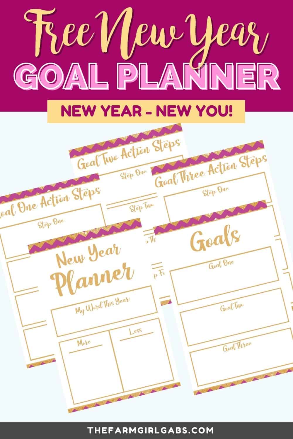 New Year Goal Planner {Free Printable} - The Farm Girl Gabs®
