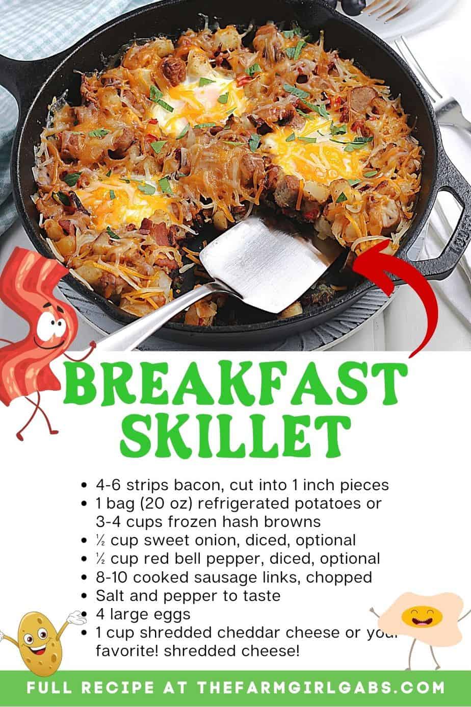 Easy Breakfast Skillet - The Farm Girl Gabs®