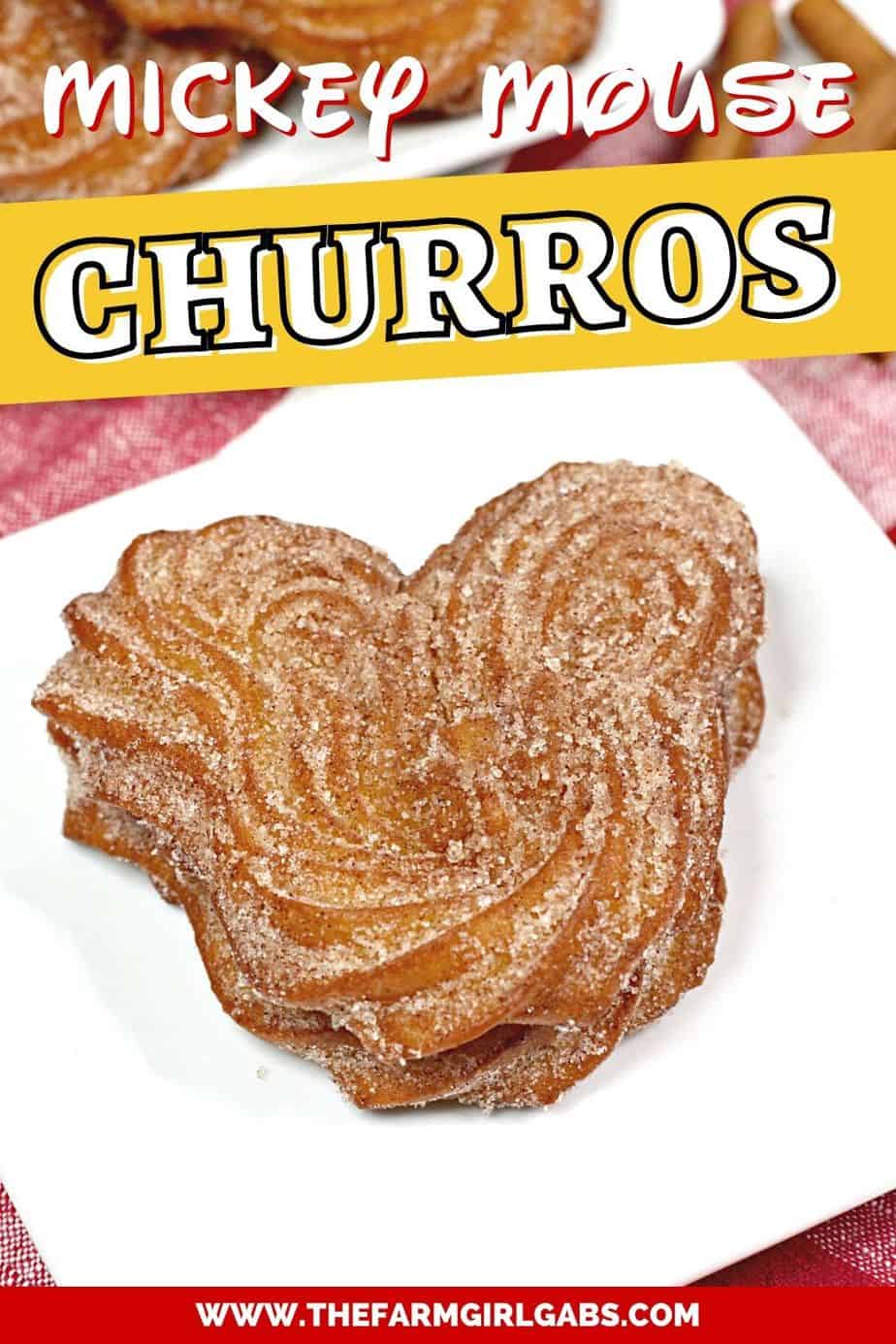 Mickey Mouse Churros - The Farm Girl Gabs®