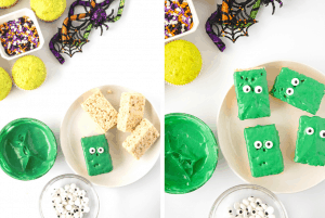 Frankenstein Cupcakes In A Jar For Halloween - The Farm Girl Gabs®