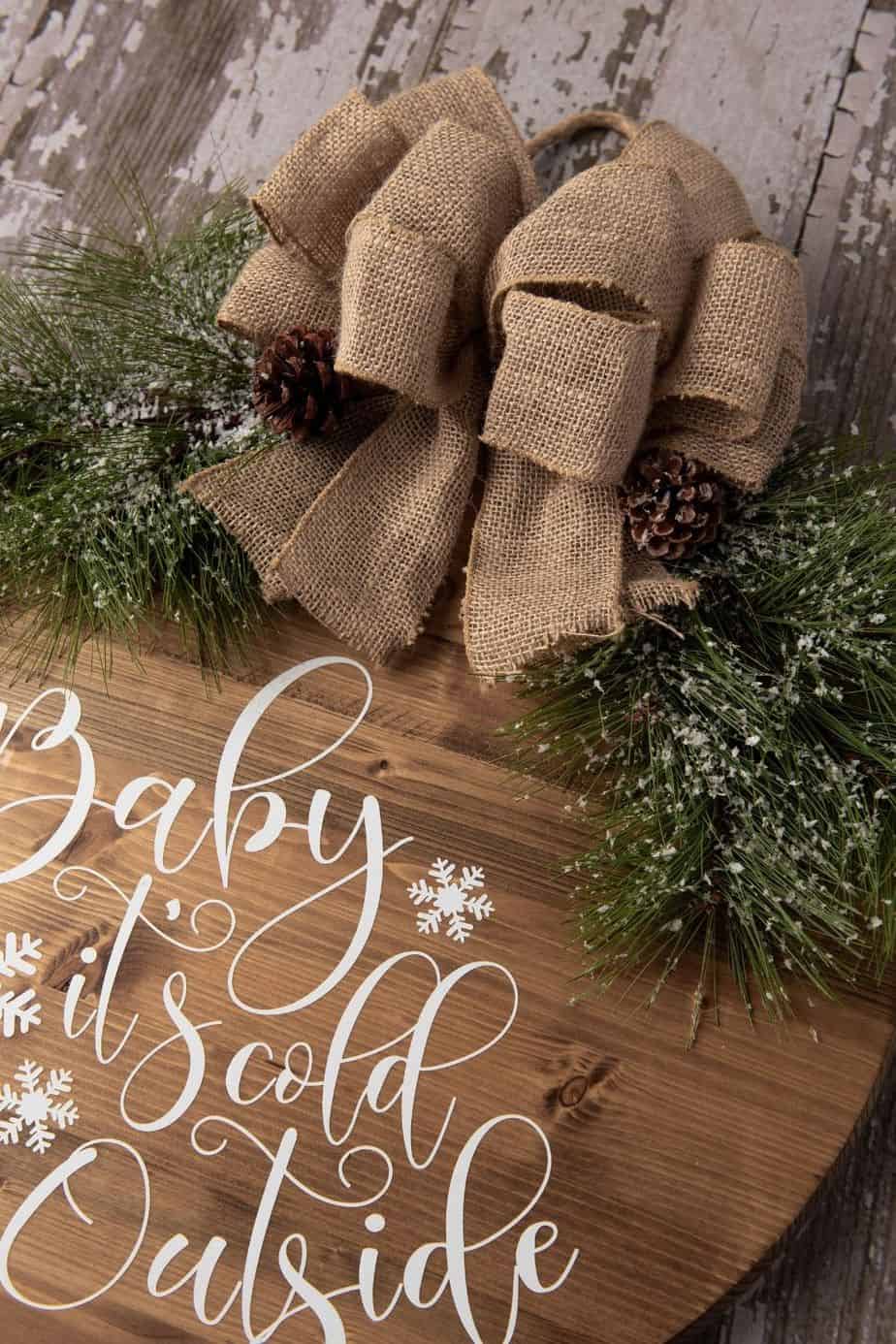 DIY Farmhouse Winter Sign - The Farm Girl Gabs®