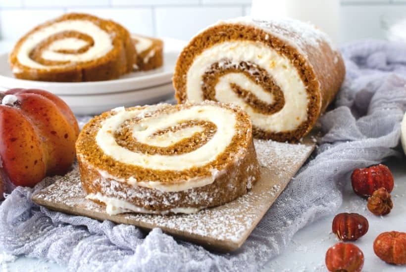Easy Pumpkin Roll Recipe - The Farm Girl Gabs®
