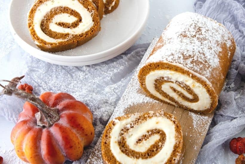 Easy Pumpkin Roll Recipe - The Farm Girl Gabs®