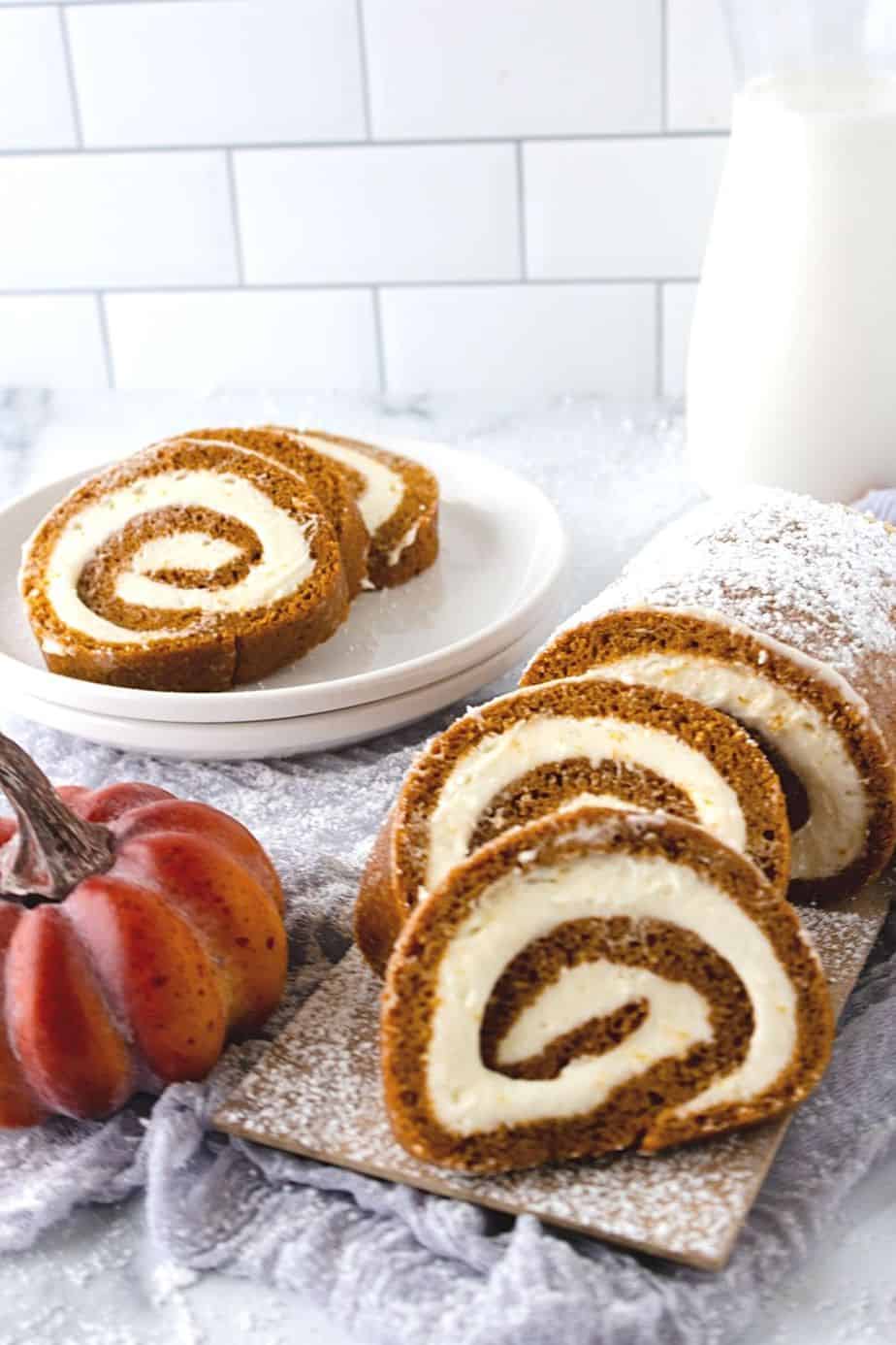 Easy Pumpkin Roll Recipe - The Farm Girl Gabs®