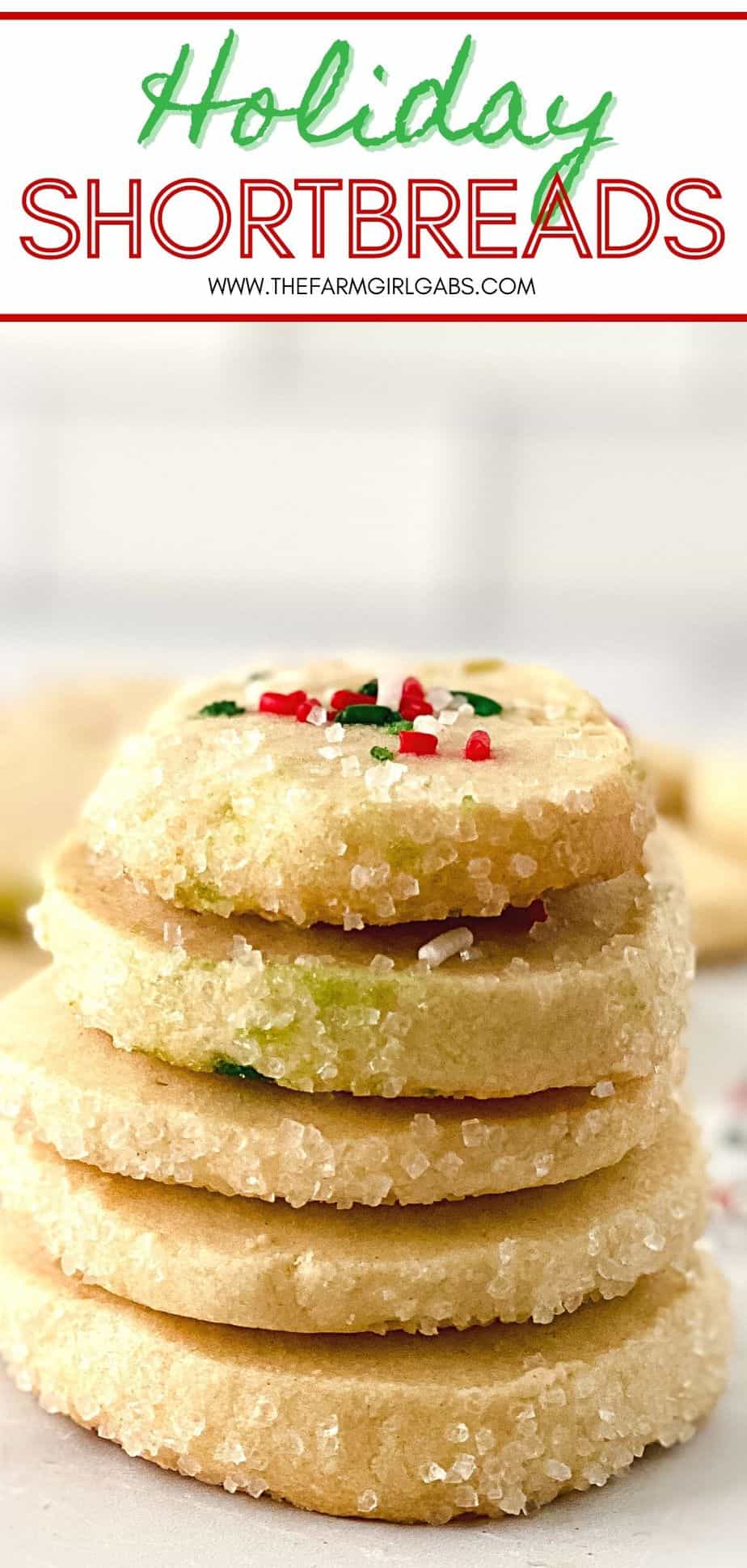 Holiday Shortbread Cookies - The Farm Girl Gabs®