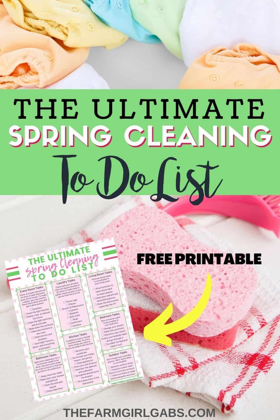 The Ultimate Spring Cleaning To Do List Every Mom Needs The Farm Girl