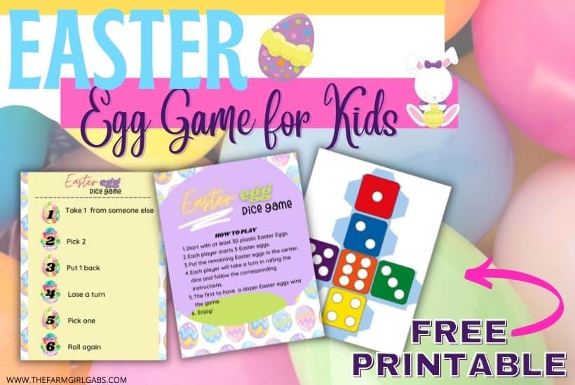 Easter Dice Game - The Farm Girl Gabs®