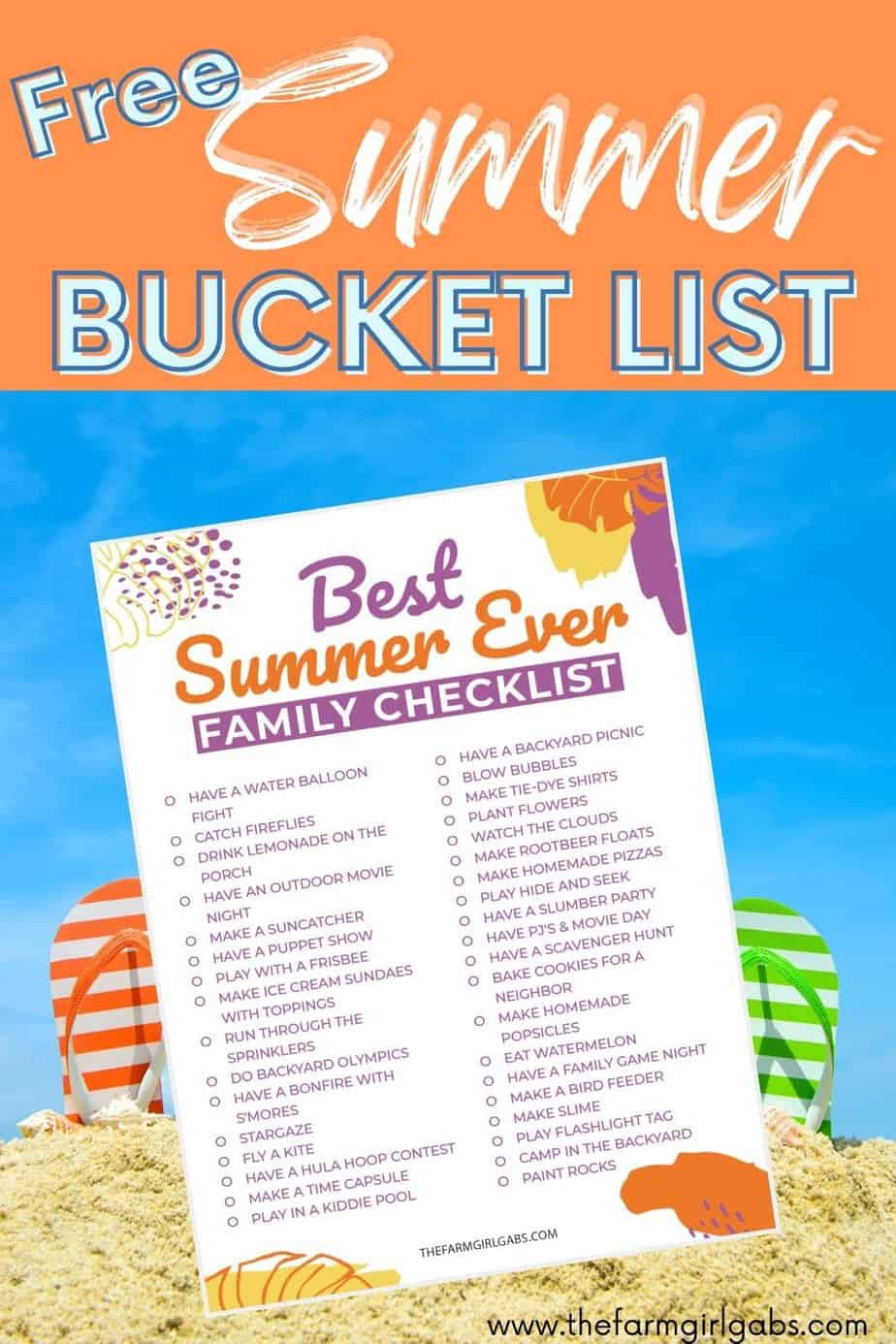 Summer Bucket List For Families - The Farm Girl Gabs®