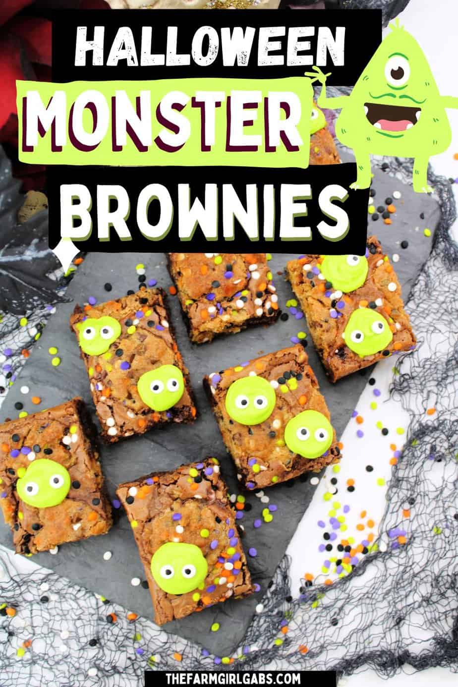 Monster Brownies - The Farm Girl Gabs®